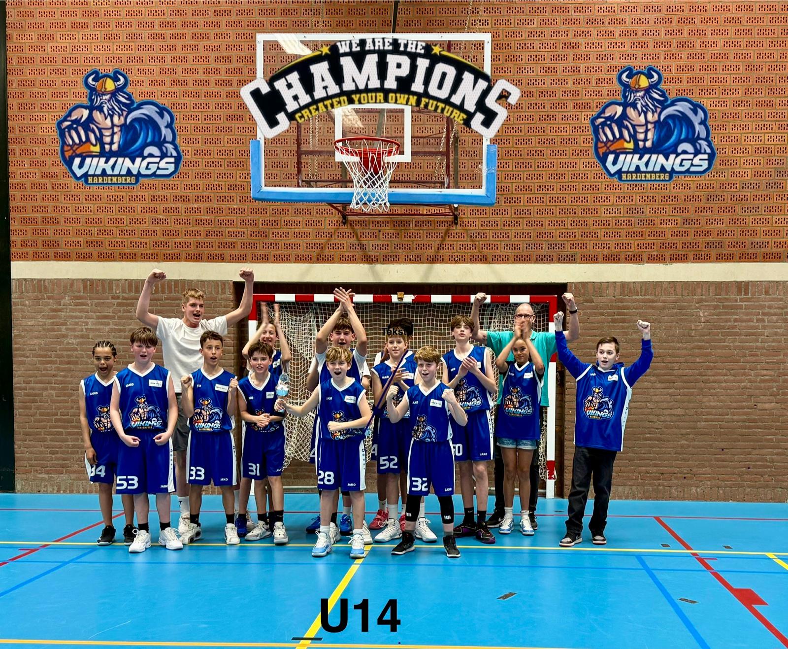 U14 en U18 kampioen - Basketballvereniging Vikings Hardenberg